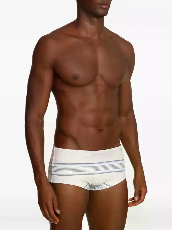 AMIR SLAMA Striped Swimming Trunks