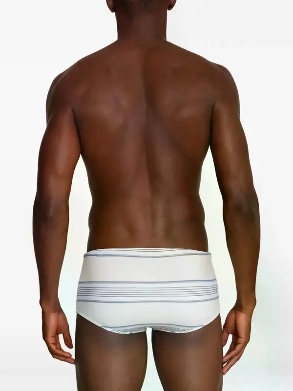 AMIR SLAMA Striped Swimming Trunks