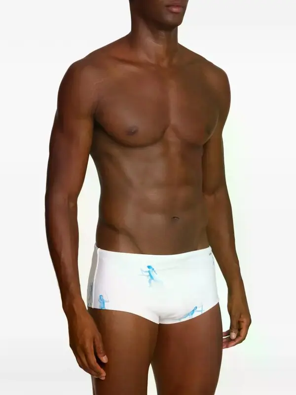 AMIR SLAMA Printed Swimming Trunks