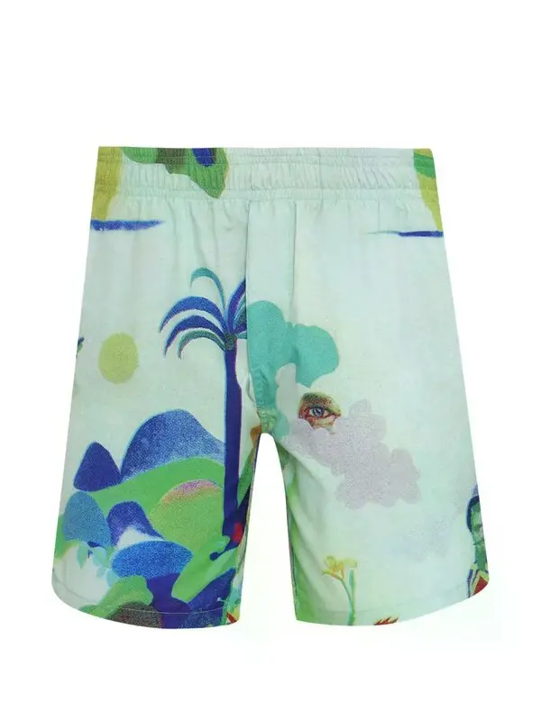 AMIR SLAMA Printed Deck Shorts