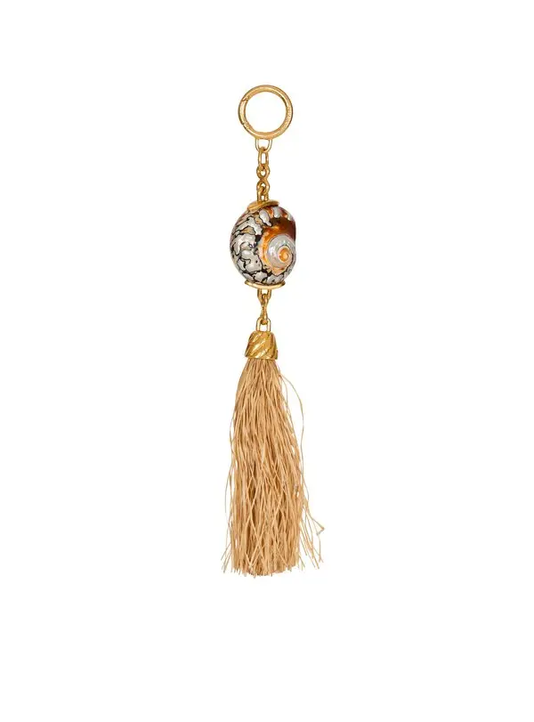 Balmain Shell Tassel Charm - Gold