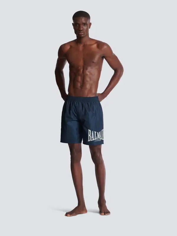Balmain Swim Shorts With Logo