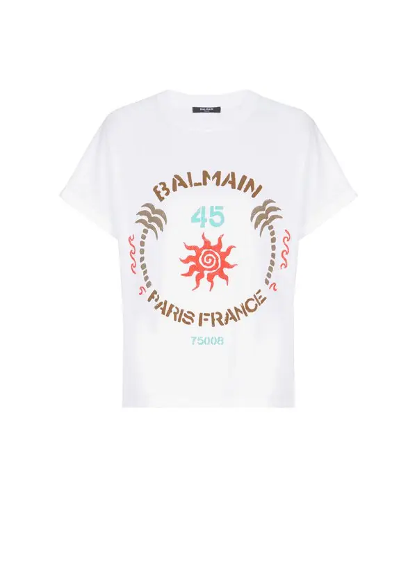 Balmain T-shirt With Logo Print - White
