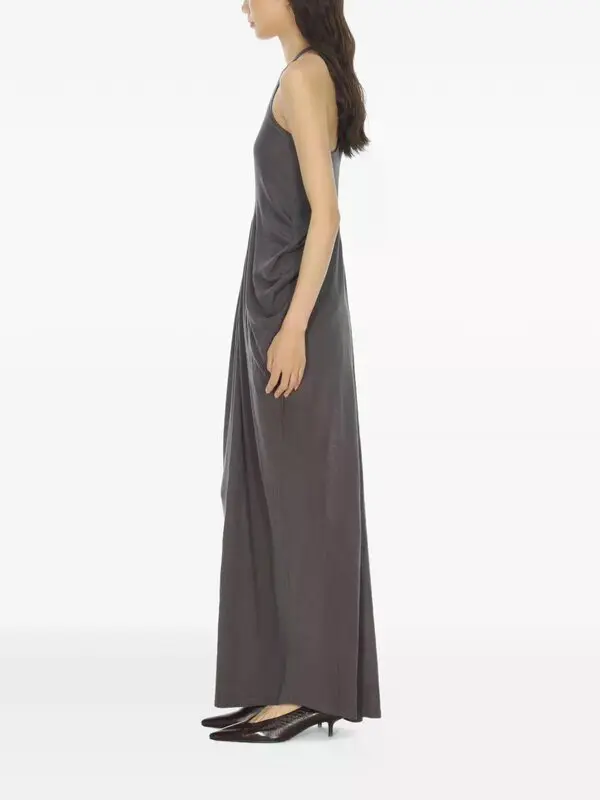 OUDE WAAG V-neck Draped Maxi Dress