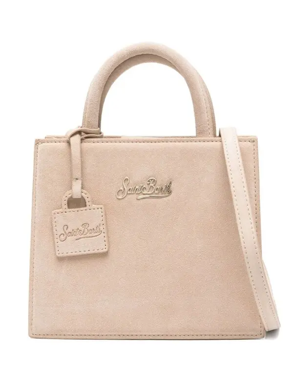 MC2 SAINT BARTH Suede Mini Shopper Bag - Brown