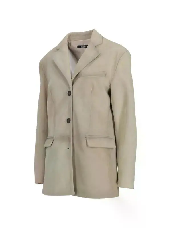 LA ROSE Button Suede Jacket