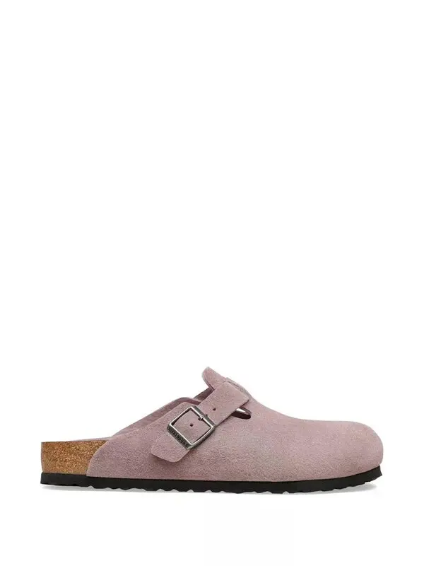 BIRKENSTOCK Boston Suede Mules - Pink