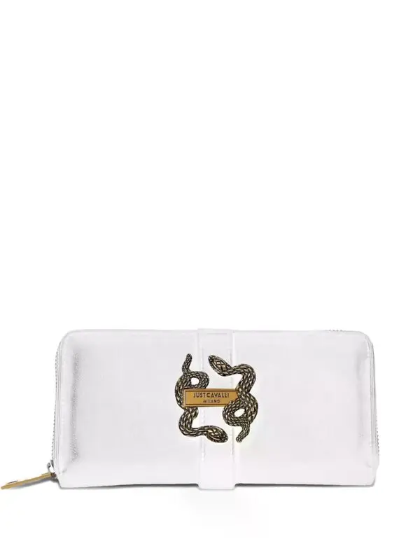 Just Cavalli Embellished Wallet - White