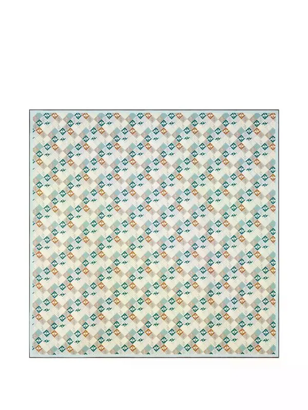 Fendi Ff-pattern Scarf - Blue