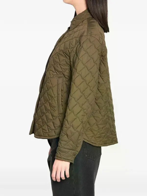 Herno Quilted Button Jacket - Green