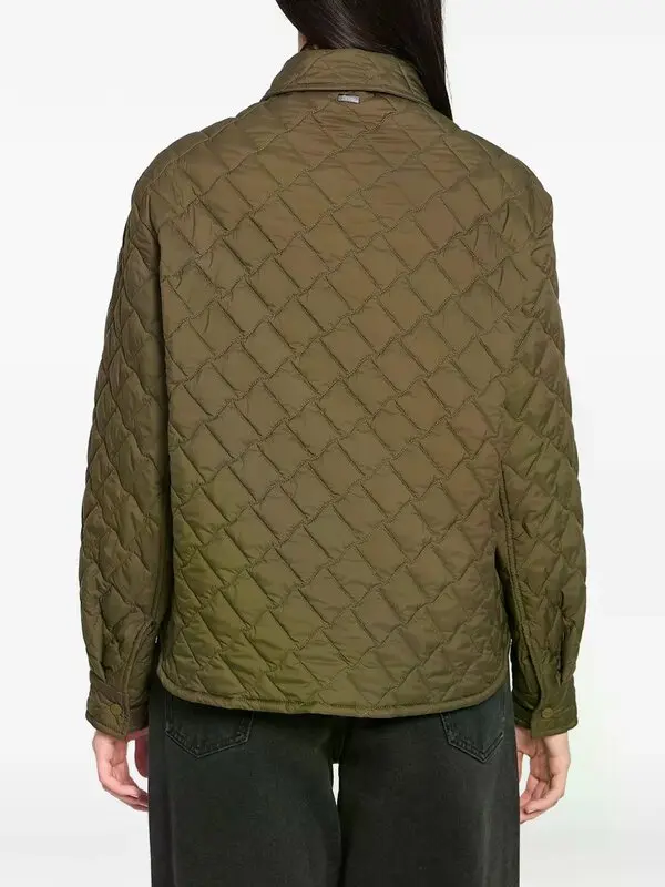 Herno Quilted Button Jacket - Green