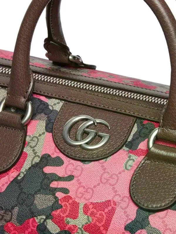Gucci Gg-pattern Holdall Bag - Pink