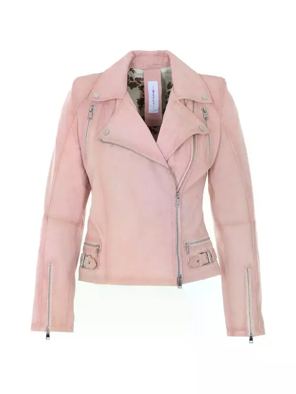 BULLY Zip Suede Jacket - Pink