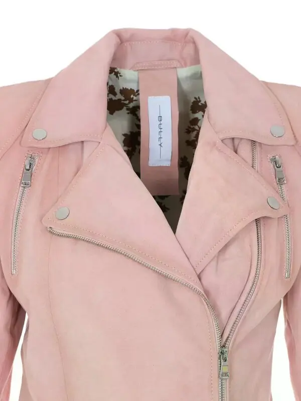 BULLY Zip Suede Jacket - Pink