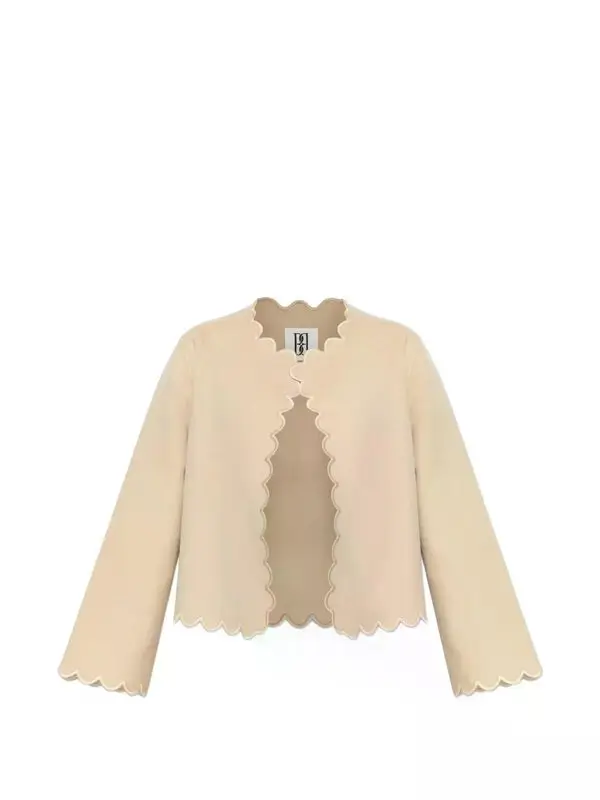 BY MALENE BIRGER Vibetta Scalloped-edge Jacket - Neutrals