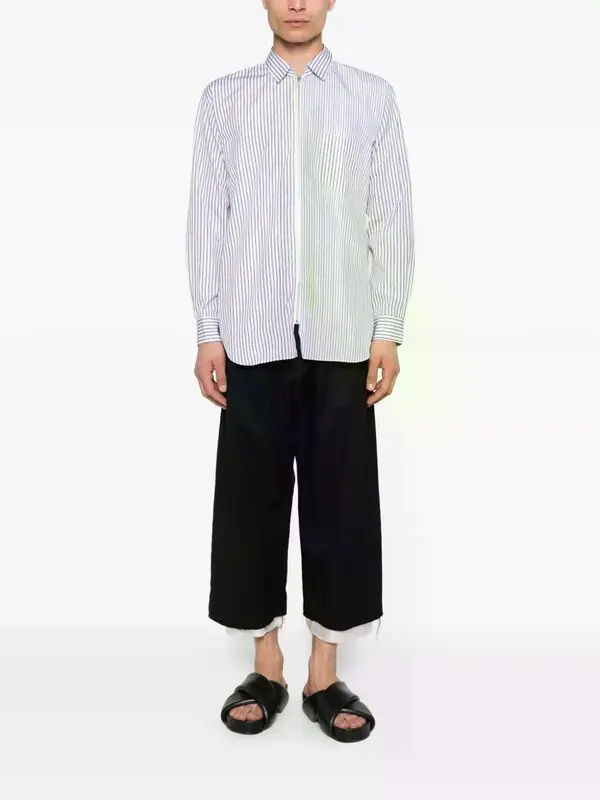 Comme Des Garçons Striped Zip Shirt