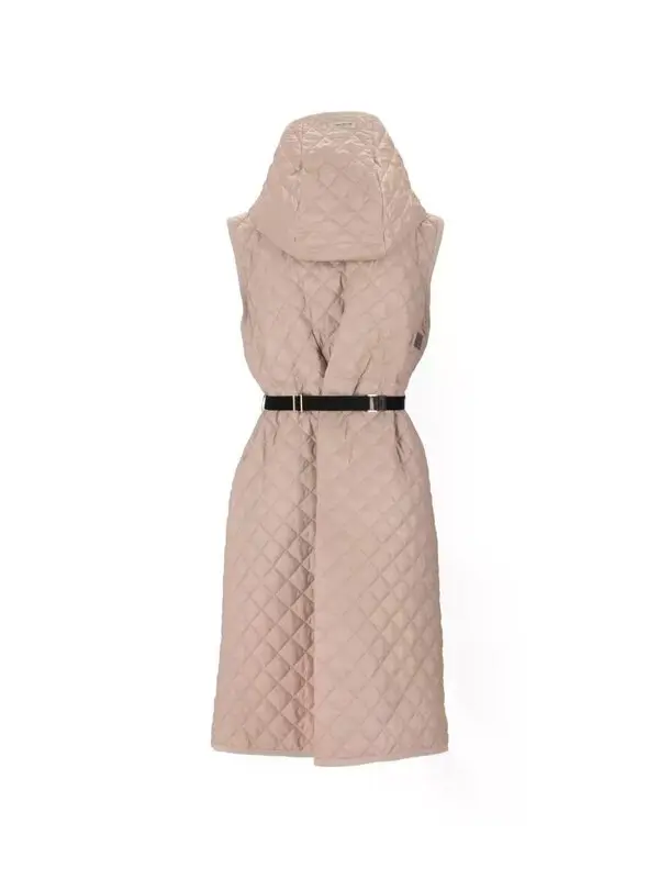 Max Mara Hooded Quilted Gilet - Neutrals