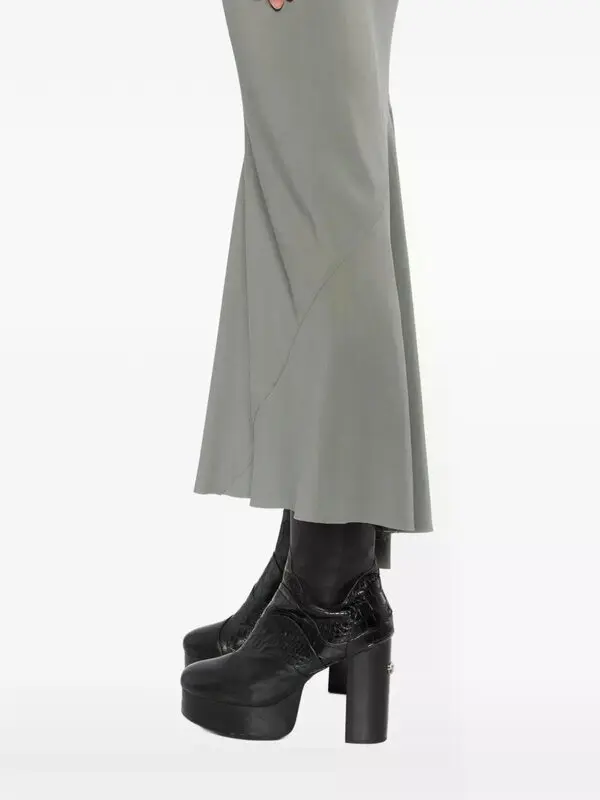 Rick Owens Fitted Skirt With Puddle Hem