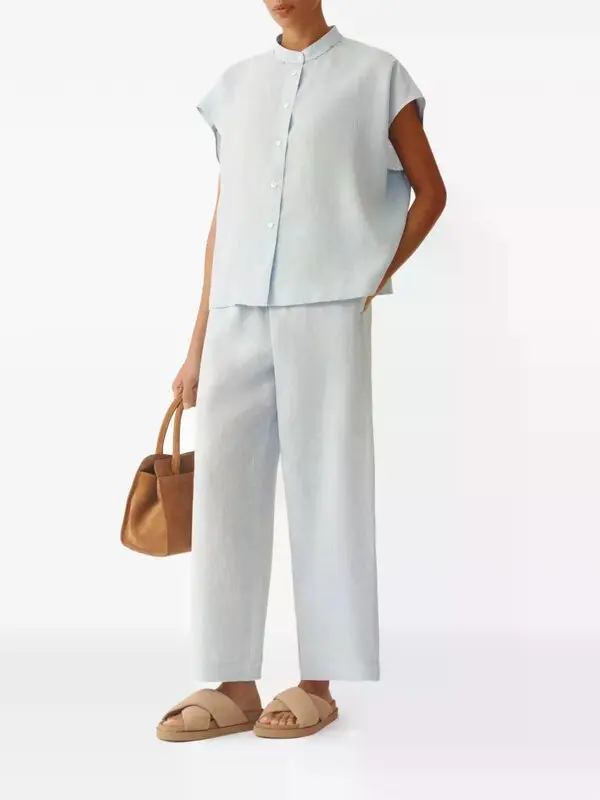 Fabiana Filippi Collarless Button-down Shirt