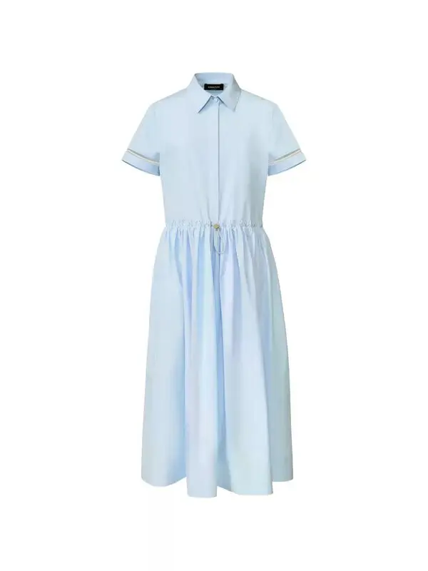 Fabiana Filippi Drawstring Shirt Dress - Blue