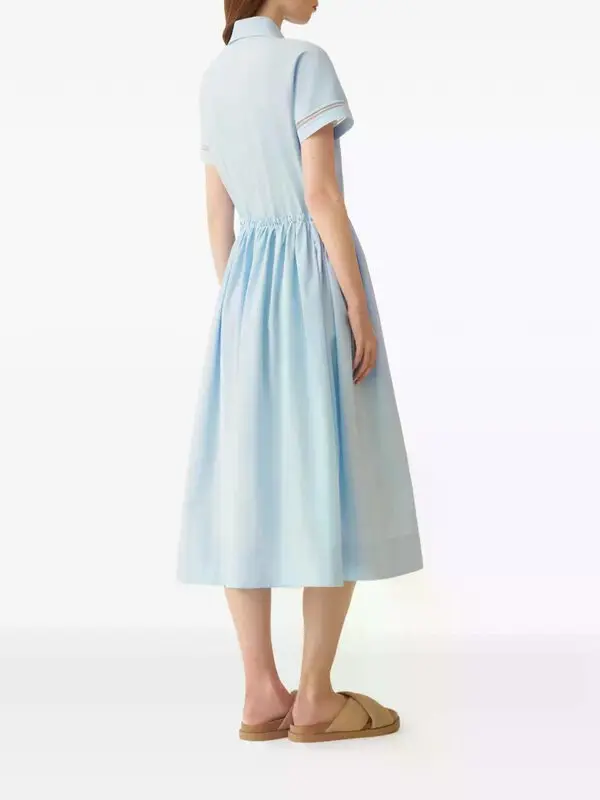 Fabiana Filippi Drawstring Shirt Dress - Blue