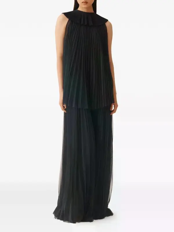 Fabiana Filippi Pleated Layered Dress - Blue