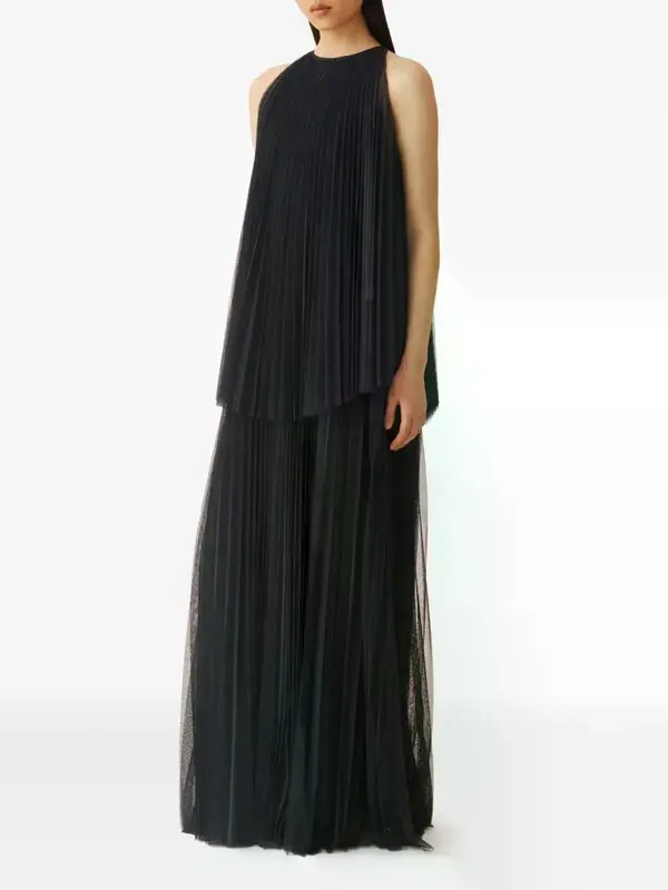 Fabiana Filippi Pleated Layered Dress - Blue
