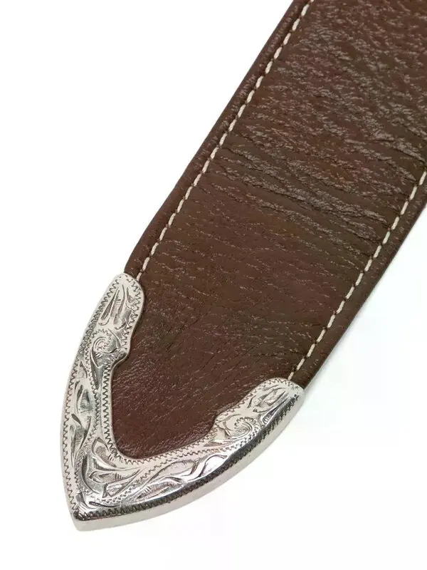 Toga Buckle-fastening Leather Belt