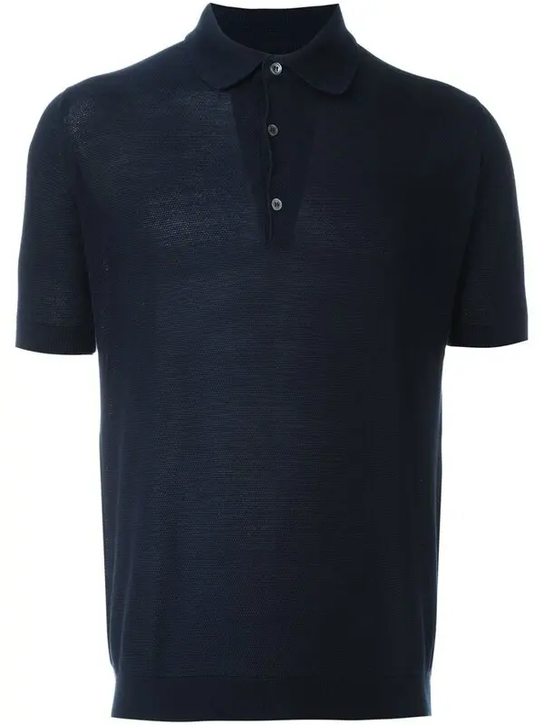 John Smedley Poloroth - Blue