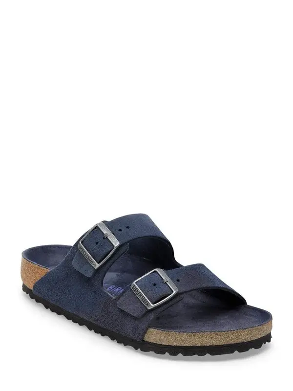 BIRKENSTOCK Arizona Buckled Slides - Blue
