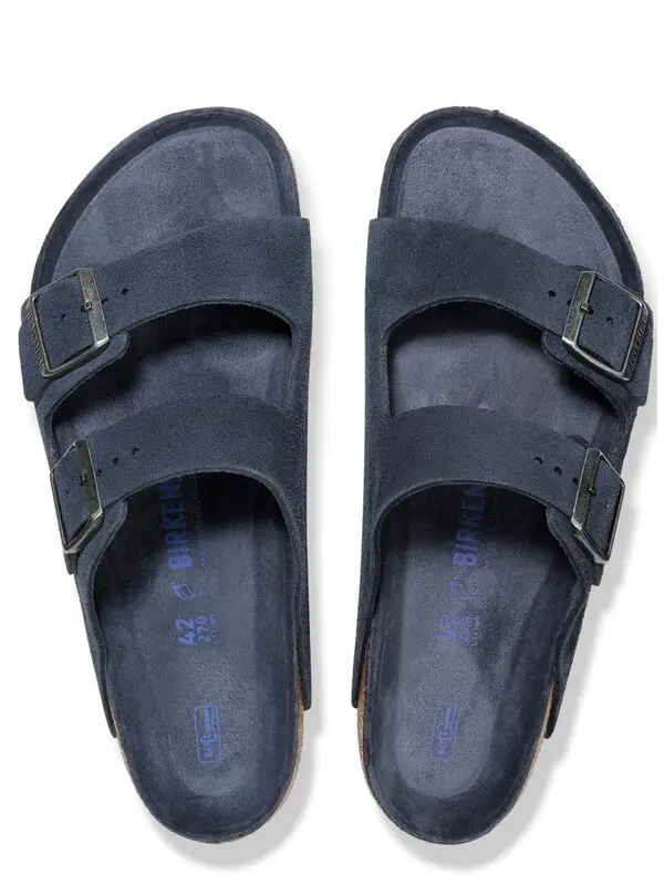 BIRKENSTOCK Arizona Buckled Slides - Blue