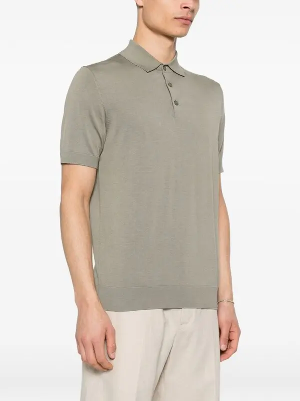 PAOLO PECORA Cotton Polo Shirt - Green