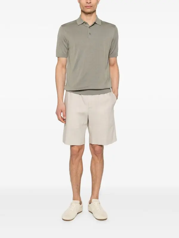PAOLO PECORA Cotton Polo Shirt - Green