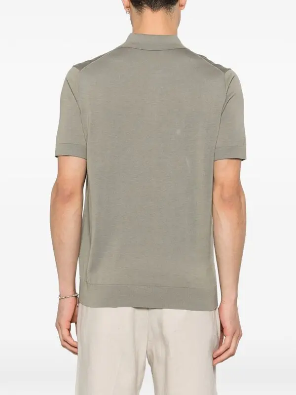 PAOLO PECORA Cotton Polo Shirt - Green