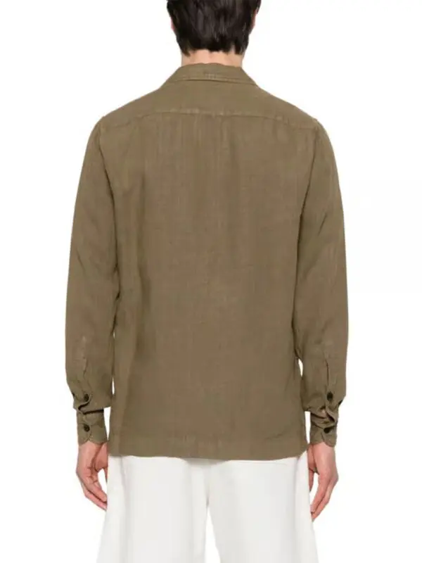 Boglioli Linen Shirt - Brown
