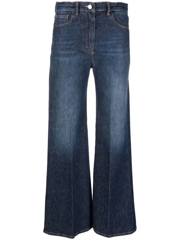 Seventy High-waisted Straight Leg Jeans - Sky Blue