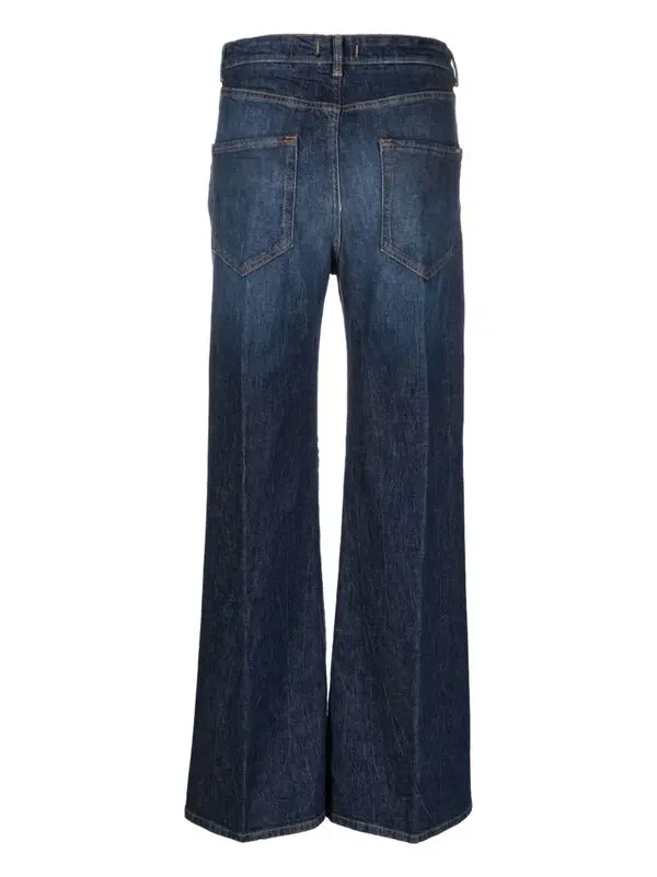 Seventy High-waisted Straight Leg Jeans - Sky Blue