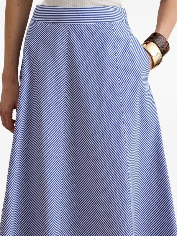 Ralph Lauren Striped A-line Skirt