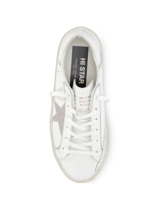 GOLDEN GOOSE Hi Star Leather Sneakers