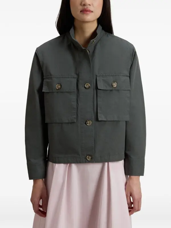 Woolrich Canvas Field Overshirt - Green