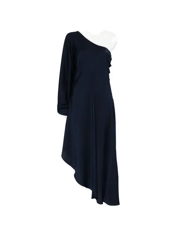NOUVELLE SILK95FIVE Silk Asymmetric Dress