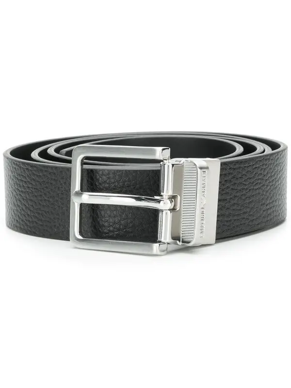 Emporio Armani Leather Belt - Black