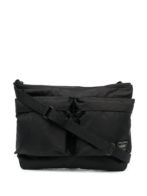 PORTER Force Nylon Shoulder Bag - Black