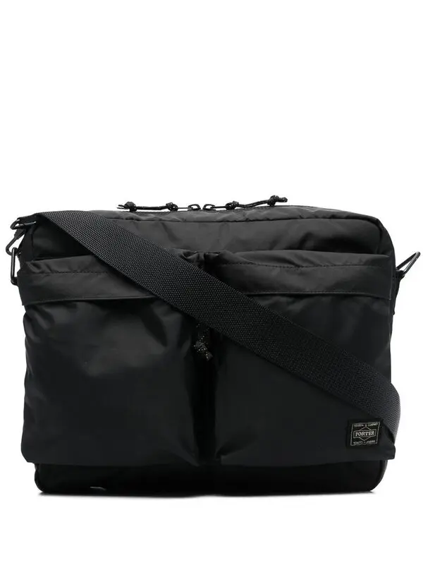 PORTER Force Nylon Shoulder Bag - Black