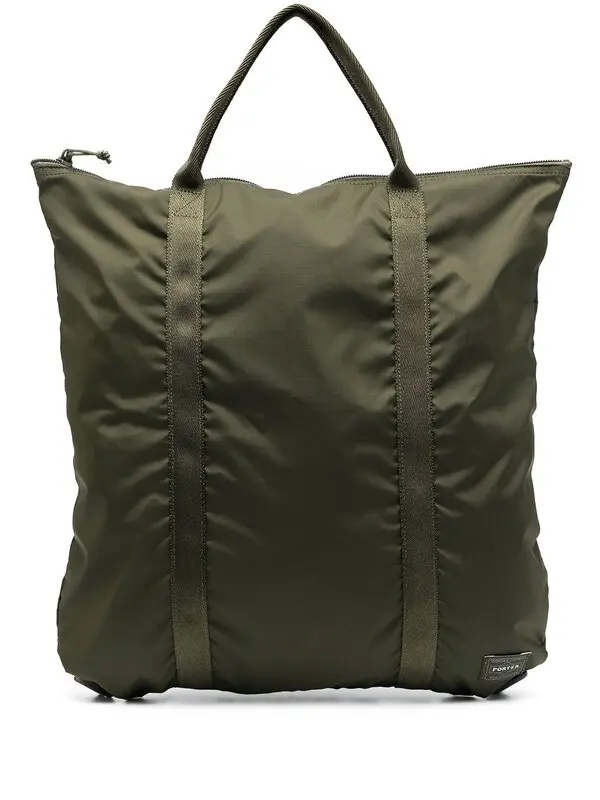 PORTER Flex 2way Nylon Tote Bag - Green