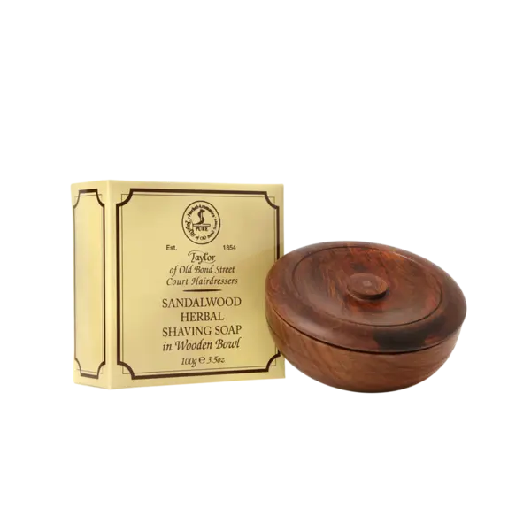TAYLOR OF OLD BOND STREET Sandalwood Traditional Shave Soap In Acadia Wooden Bowl - One-color