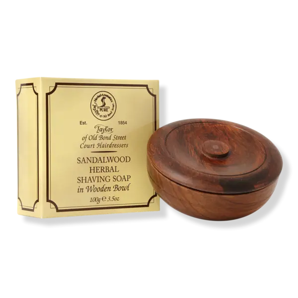 TAYLOR OF OLD BOND STREET Sandalwood Traditional Shave Soap In Acadia Wooden Bowl - One-color