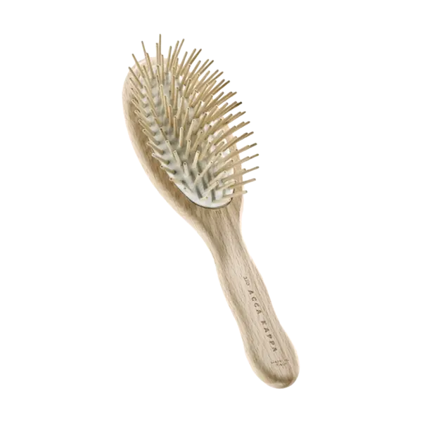 ACCA KAPPA Natura Oval Brush Wooden Pins - One-color