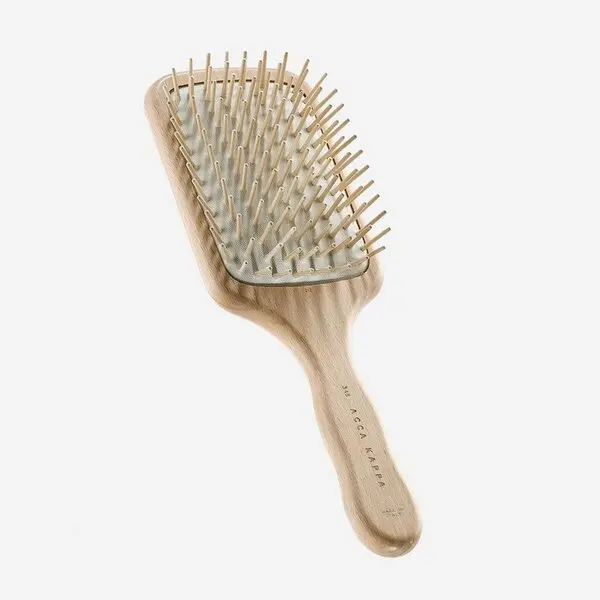 ACCA KAPPA Natura Paddle Brush Wooden Pins - One-color