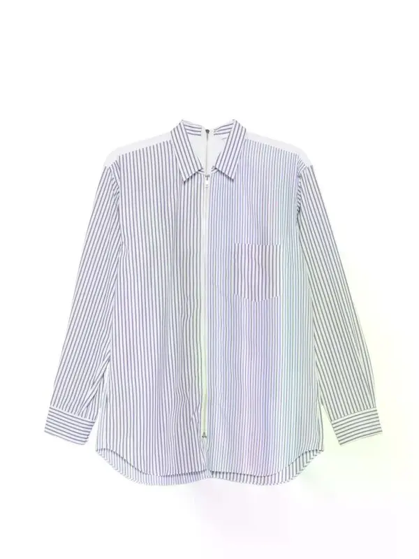 Comme Des Garçons Striped Zip Shirt